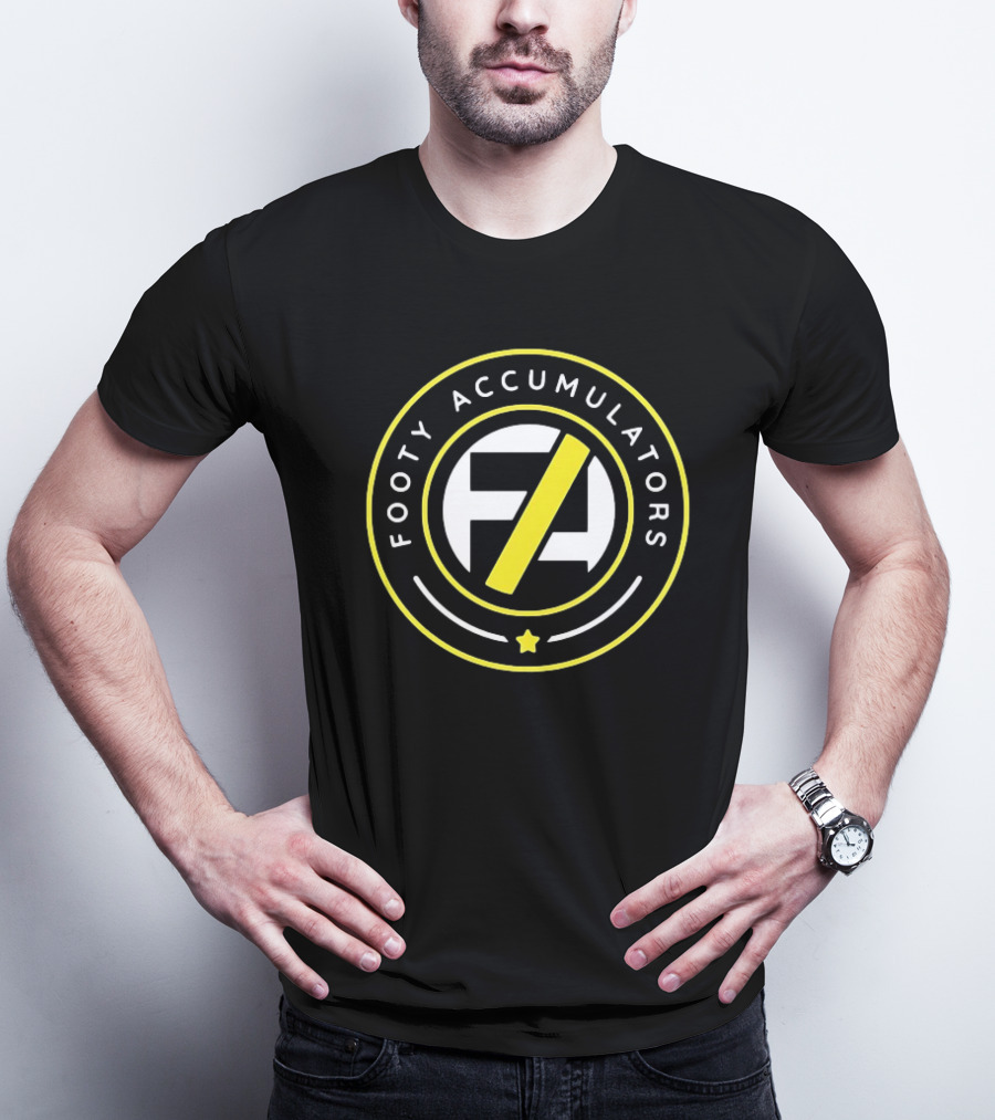 Footy Accumulators FA Logo Star Circle T-Shirt