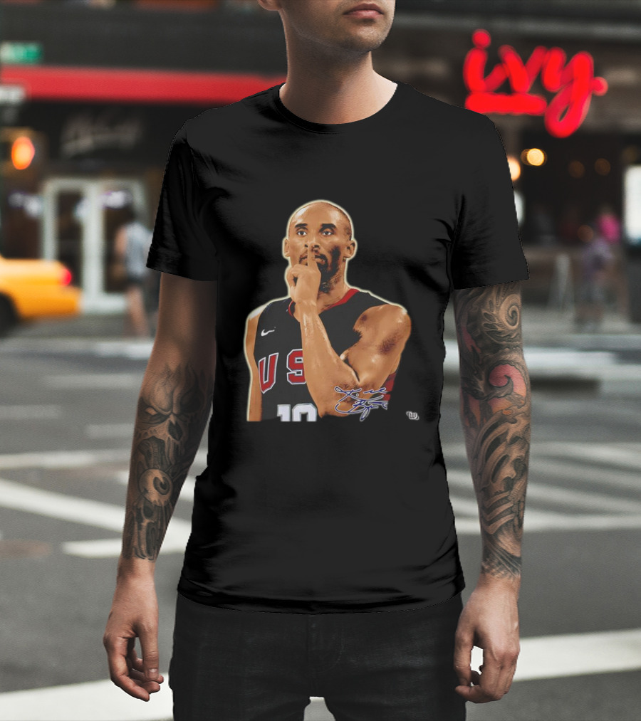 Kobe Bryant USA Basketball 10 Signature Quiet T-Shirt