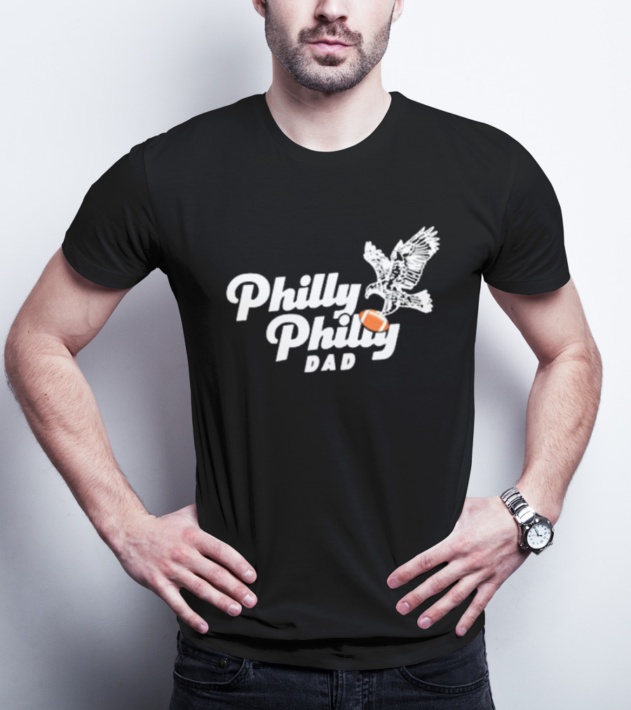Nick Foles Philly Philly Dad With Eagle And Football T-Shirt
