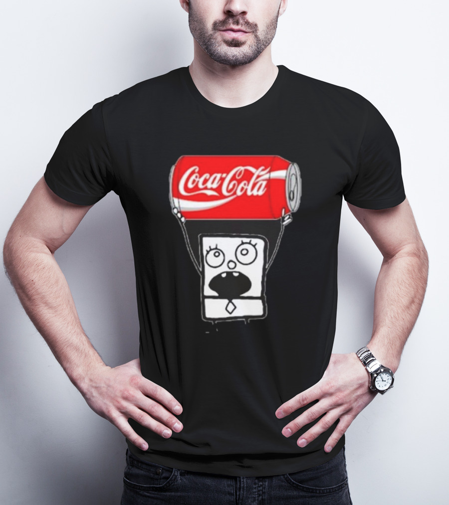 Doodlebob Holding Coca Cola Can T-Shirt