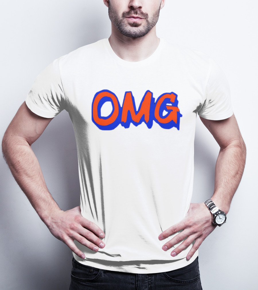 New York Mets OMG Bold Blue Red T-Shirt
