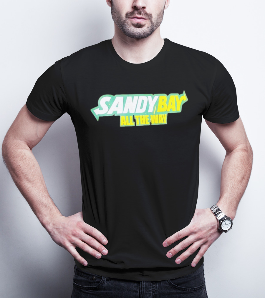 Sandy Bay All The Way Retro Block Text T-Shirt