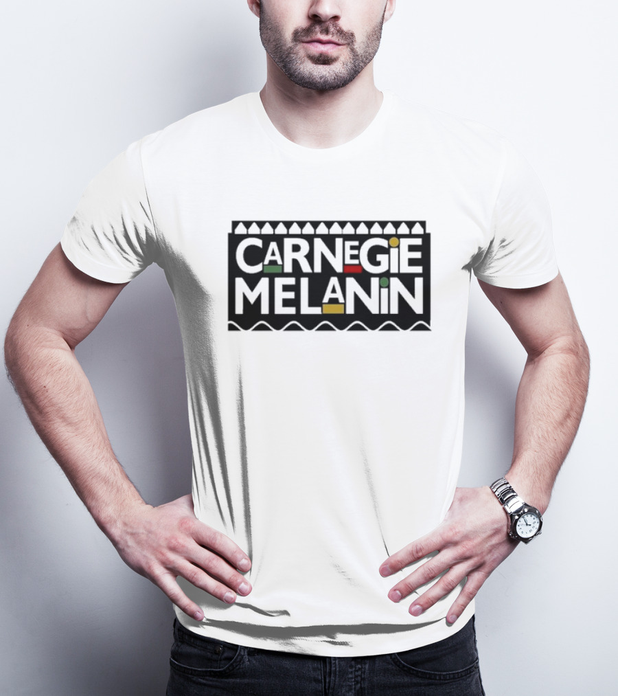 Carnegie Melanin African Heritage Pride Text T-Shirt