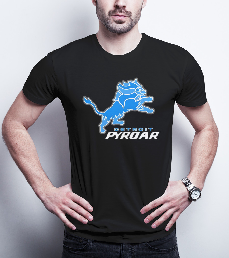 Detroit Pyroar Pokemon Football T-Shirt