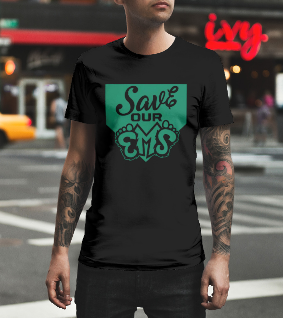 Eugene Emeralds Save Our Ems Team Spirit T-Shirt