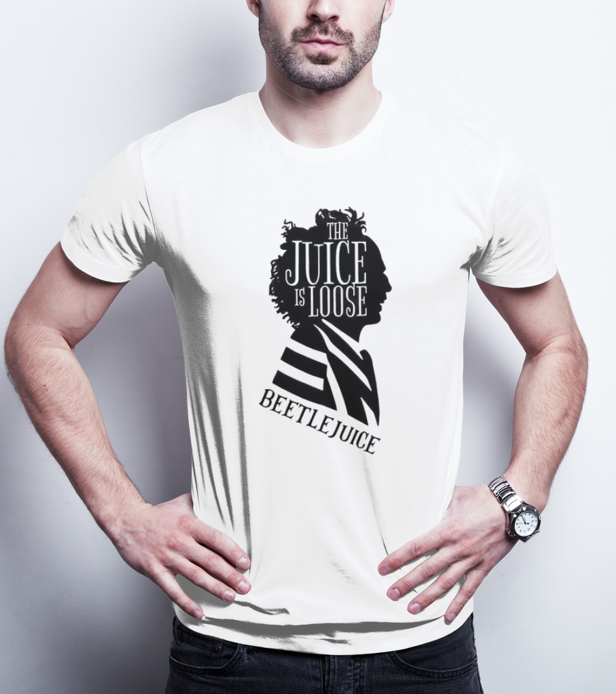 Beetlejuice The Juice Is Loose Silhouette Profile T-Shirt