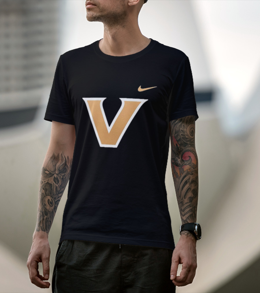 Vanderbilt Commodores Black V T-Shirt