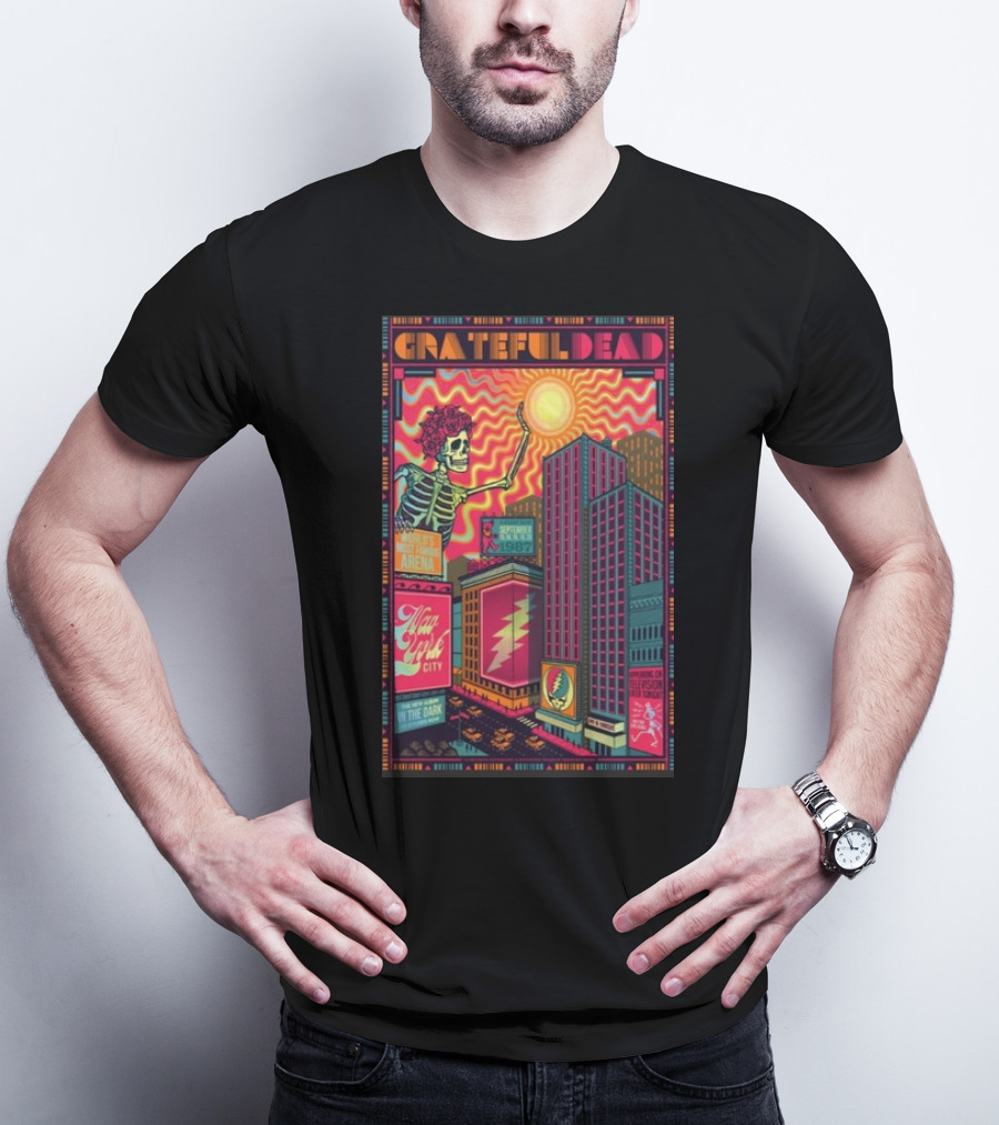 Grateful Dead World’s Most Famous Arena New York City September 15-20 1987 The New Album In The Dark T-Shirt