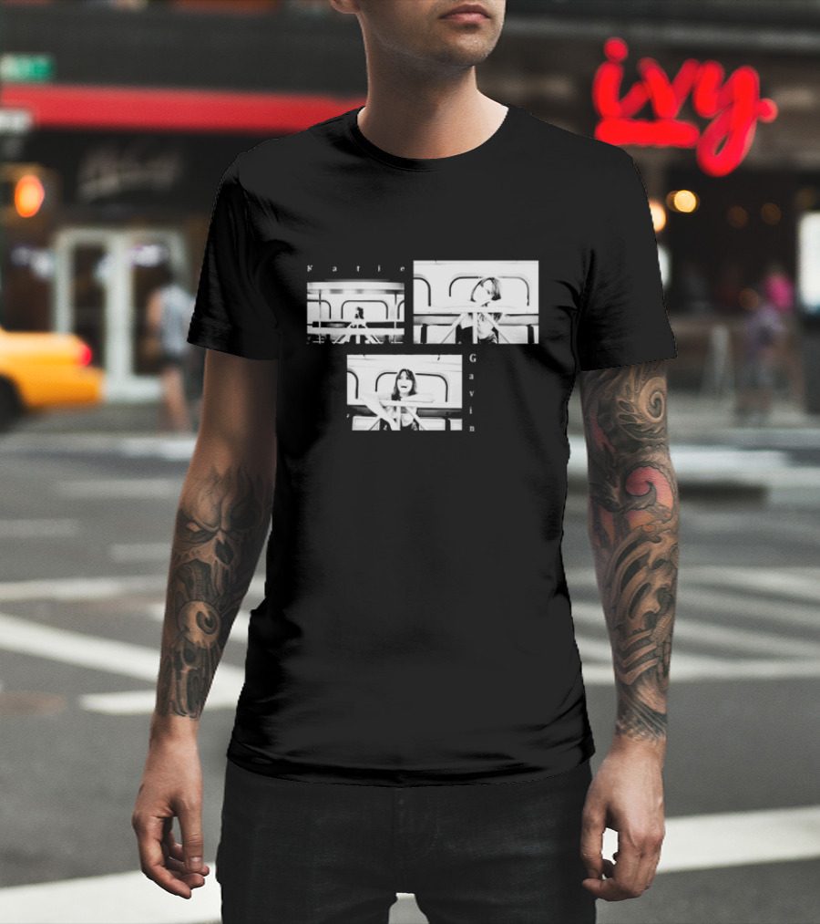 Katie Gavin Black And White Photo Triptych T-Shirt