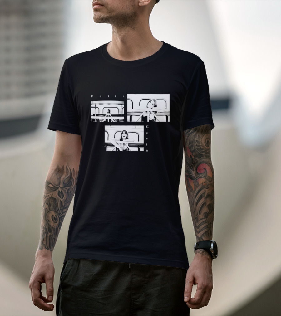 Katie Gavin Black And White Photo Triptych T-Shirt