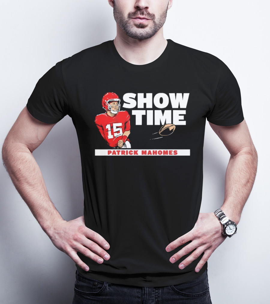 Patrick Mahomes Showtime Kansas City Chiefs Number 15 Football T-Shirt