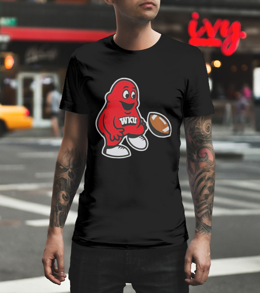 Western Kentucky Hilltoppers WKU Big Red Football Mascot T-Shirt