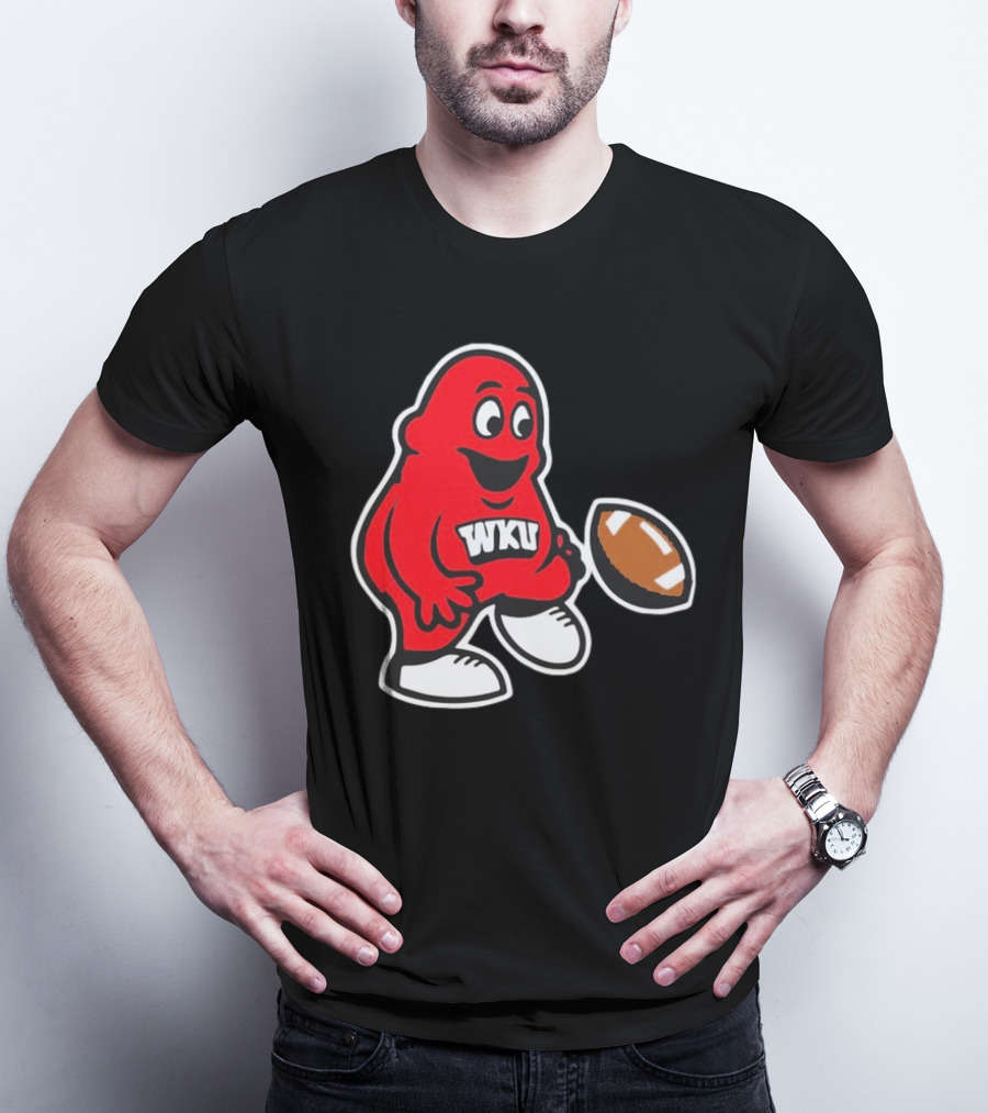 Western Kentucky Hilltoppers WKU Big Red Football Mascot T-Shirt