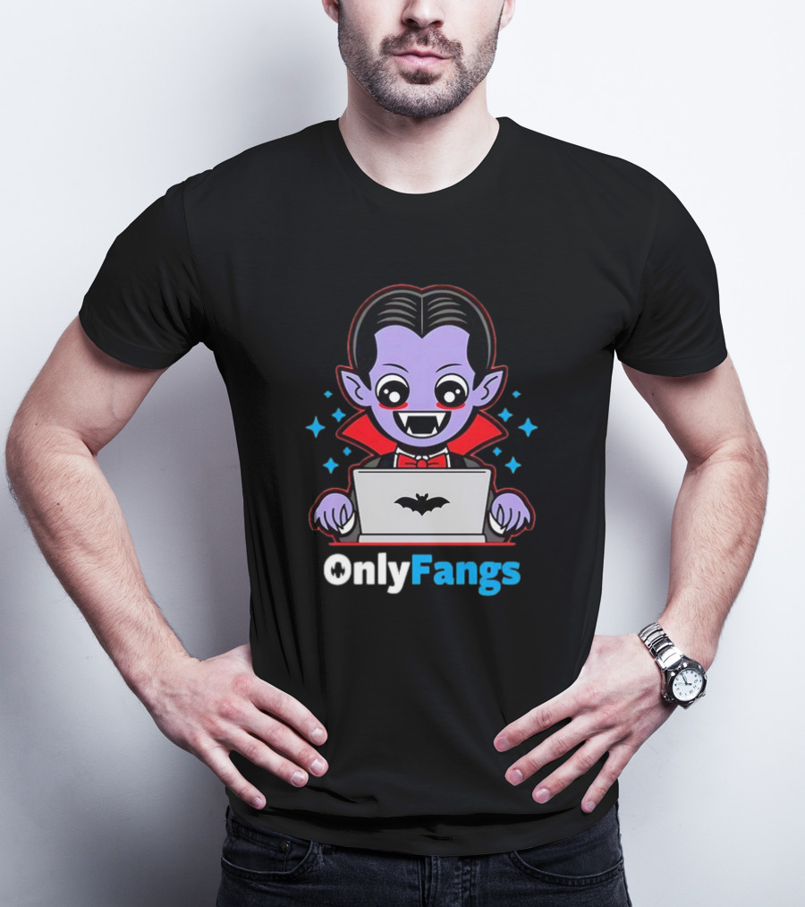 OnlyFangs A Favorite Site For Vampires T-Shirt