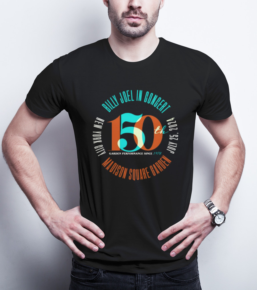 Billy Joel In Concert 150th Garden Performance Madison Square Garden New York City July 25, T-Shirt