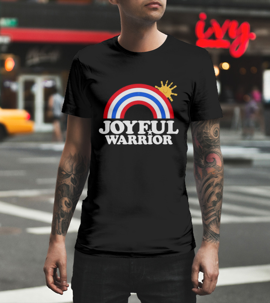 Joyful Warrior Rainbow Sunburst T-Shirt
