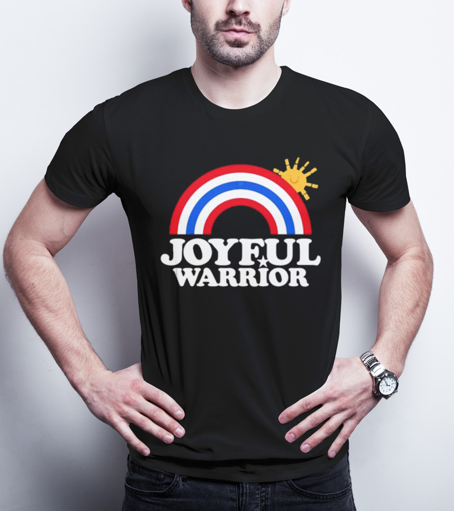 Joyful Warrior Rainbow Sunburst T-Shirt
