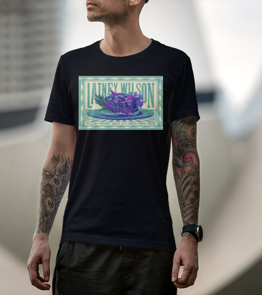 Lainey Wilson Prescott Valley AZ Findlay Toyota Center Aug 22 T-Shirt
