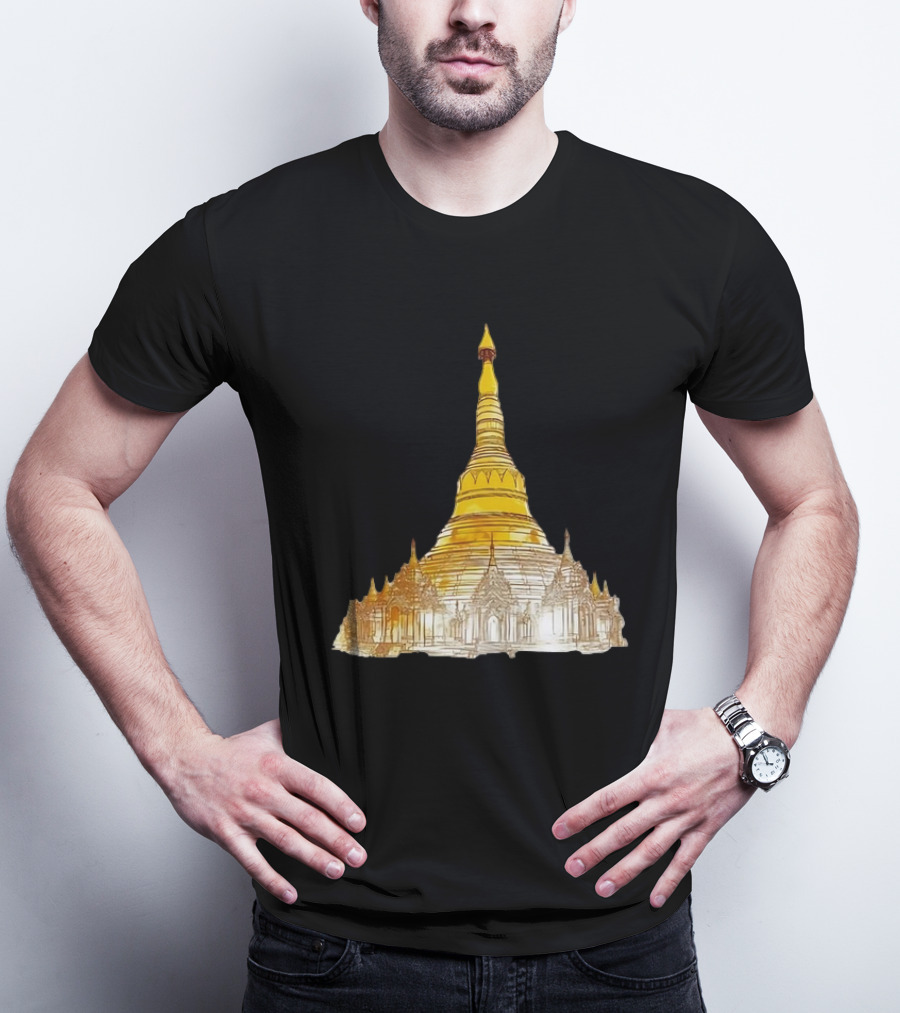 Neuschwanstein Castle Myanmar Pagoda T-Shirt