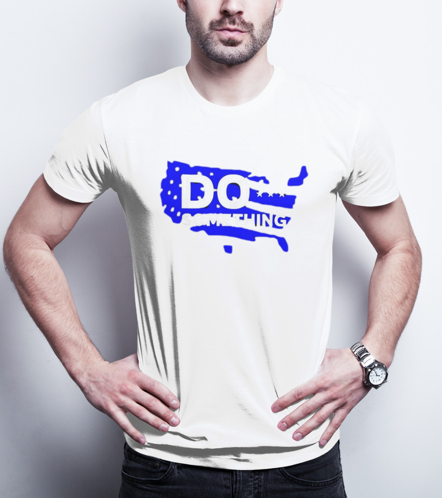 DO SOMETHING USA Flag Map T-Shirt