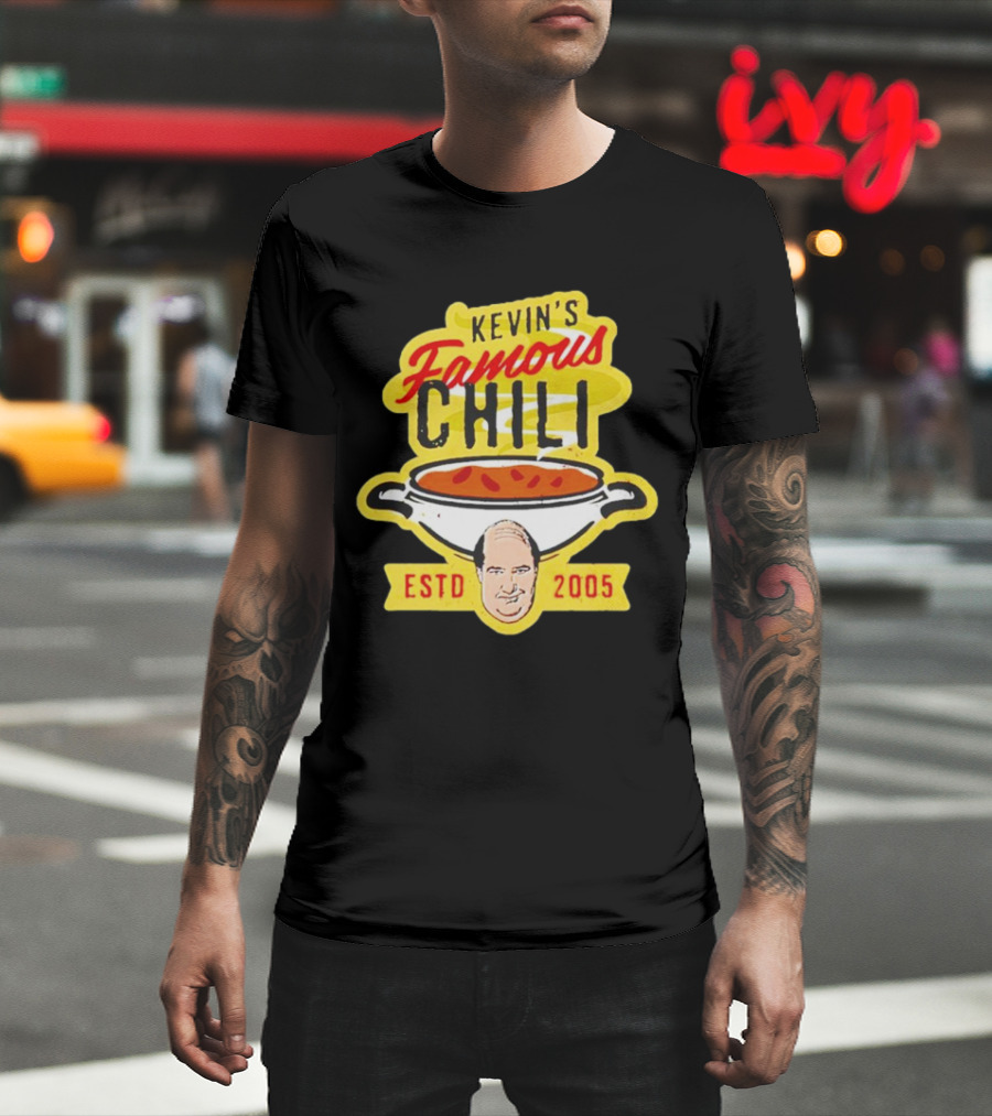 Kevin’s Famous Chili Estd 2005 Michael Wearing Badge T-Shirt
