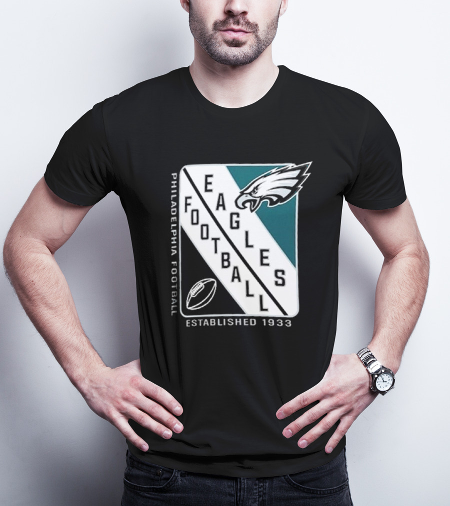 Philadelphia Eagles Football Shield Logo Established 1933 T-Shirt
