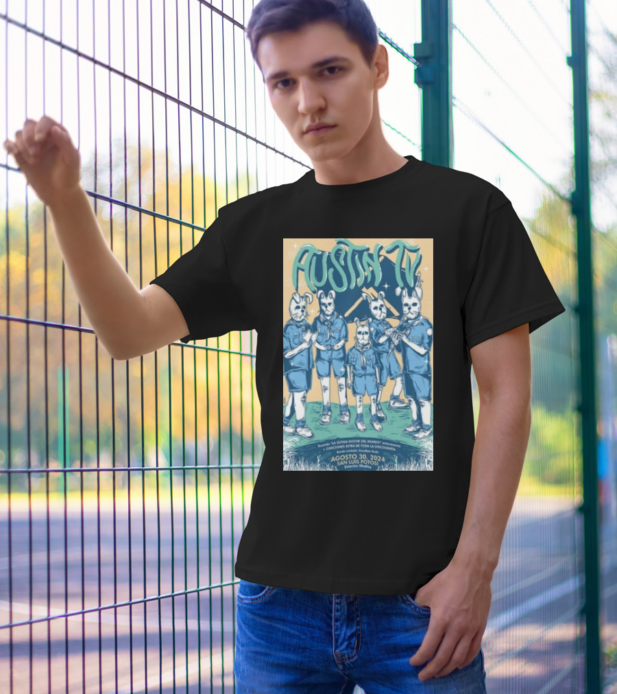 Austin TV La Última Noche Del Mundo San Luis Potosí Estación Wadley Agosto 30 T-Shirt