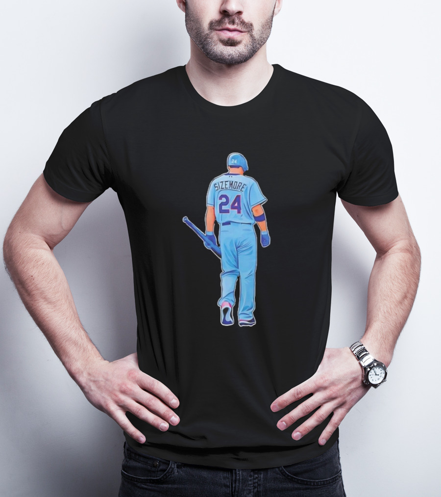 White Sox Grady Sizemore 24 Baseball Player Ladies Boyfriend T-Shirt