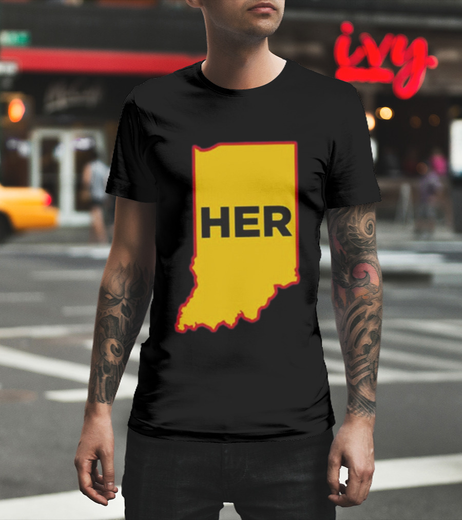 Indiana HER Map T-Shirt