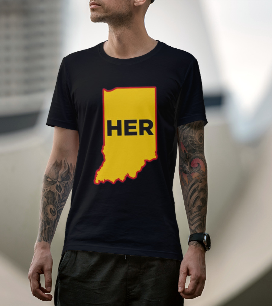 Indiana HER Map T-Shirt