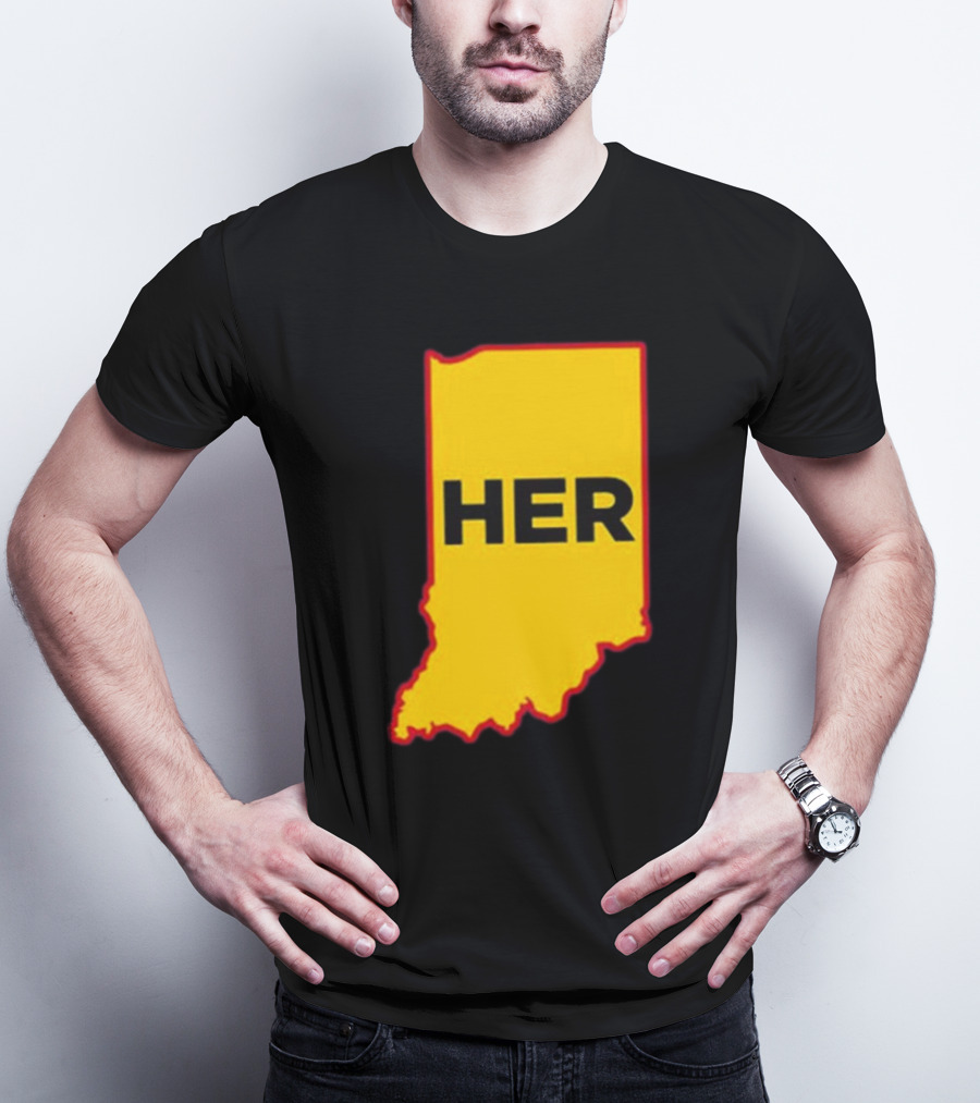 Indiana HER Map T-Shirt