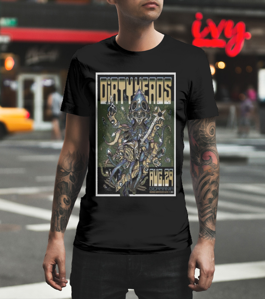 Dirty Heads Germania Insurance Amphitheater Aug 29 Austin TX Surreal Creature T-Shirt