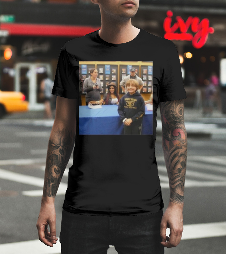 Jake Shane With Nicole Snooki Lavelle Venice Beach Surf Wear T-Shirt
