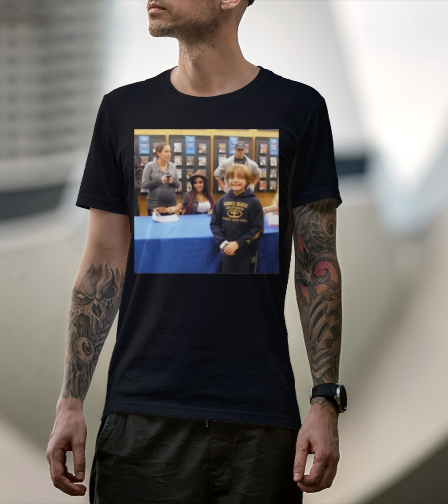 Jake Shane With Nicole Snooki Lavelle Venice Beach Surf Wear T-Shirt