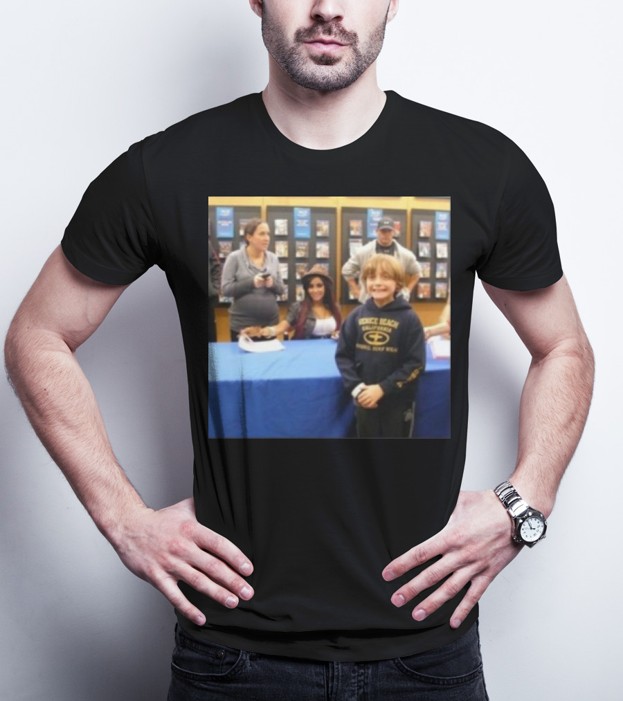 Jake Shane With Nicole Snooki Lavelle Venice Beach Surf Wear T-Shirt