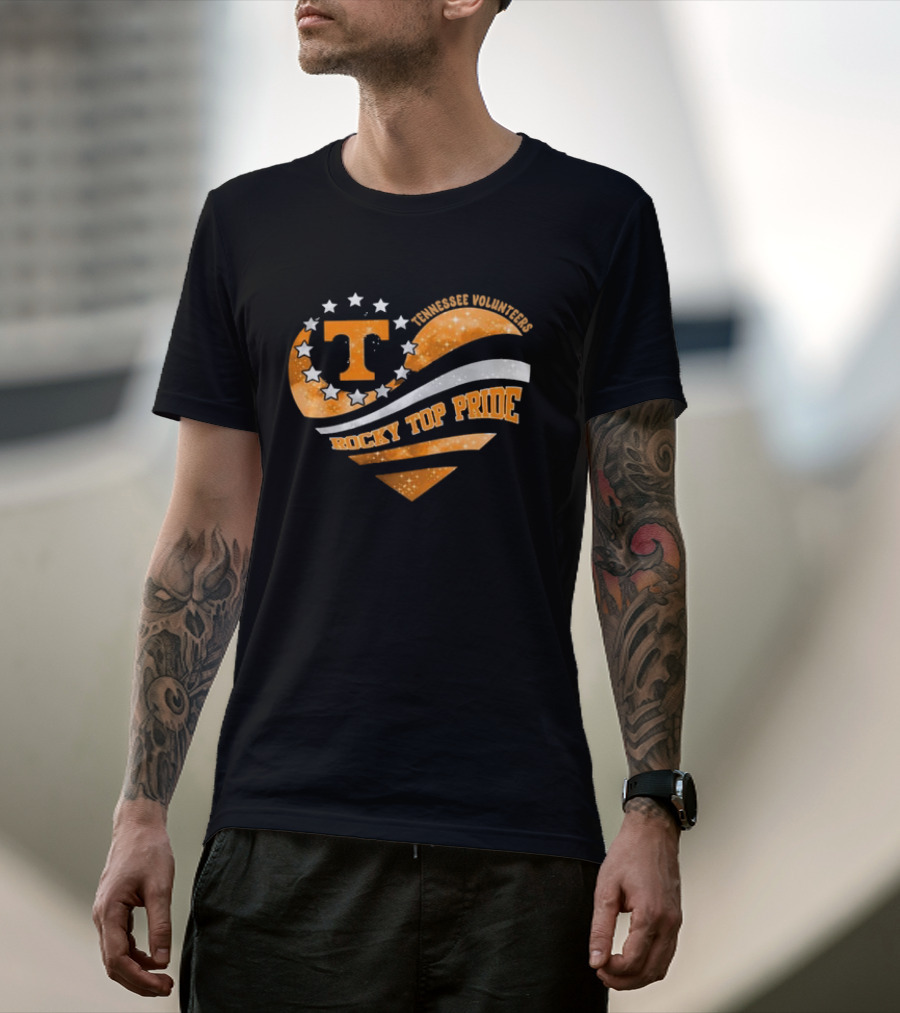 Tennessee Volunteers Heart T Rocky Top Pride T-Shirt
