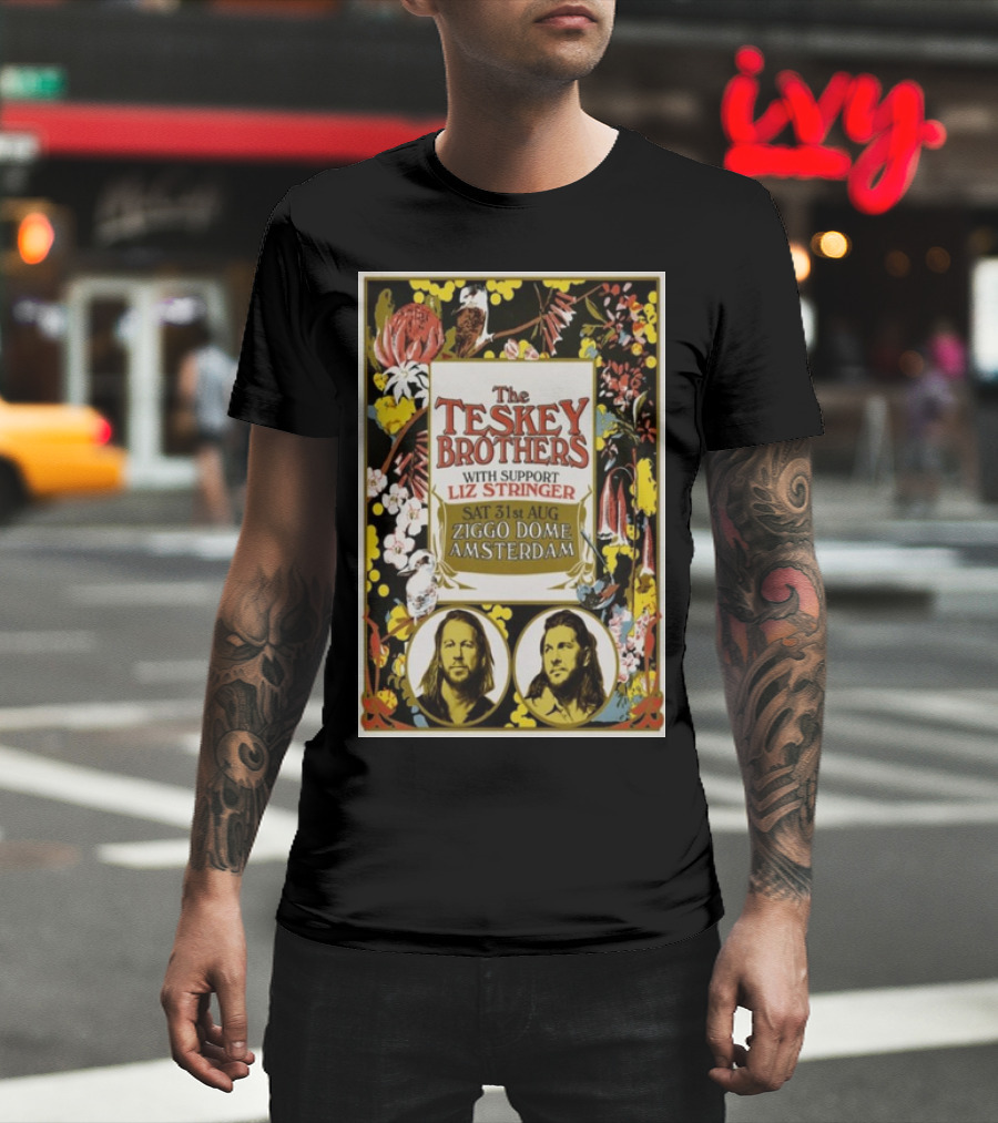 The Teskey Brothers With Support Liz Stringer Sat 31st Aug Ziggo Dome Amsterdam T-Shirt