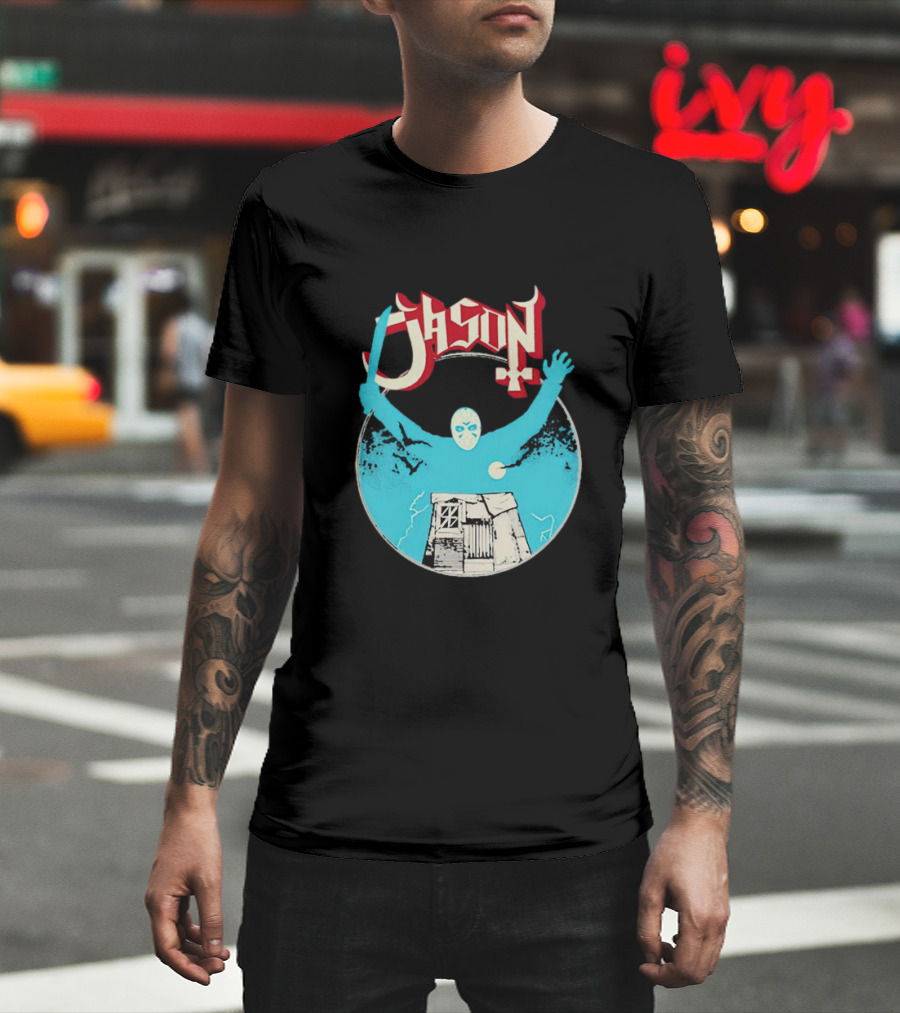 Jason Ghost Heavy Metal Turbo Cabin And Mask T-Shirt