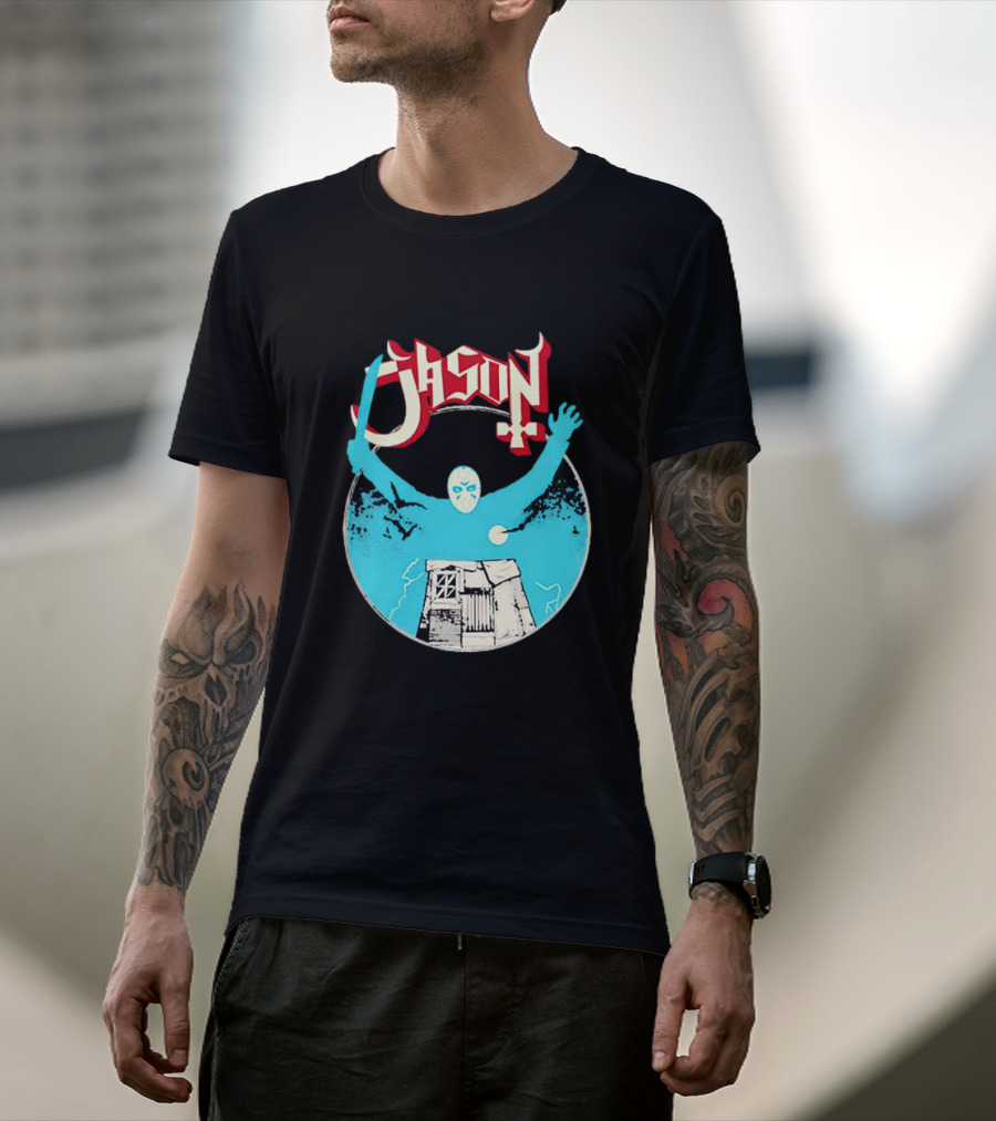 Jason Ghost Heavy Metal Turbo Cabin And Mask T-Shirt