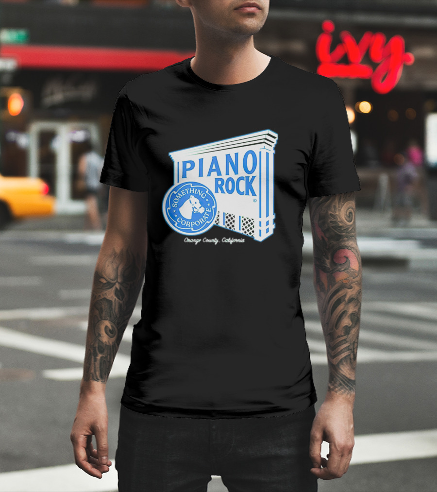 Piano Rock Something Corporate Orange County California T-Shirt
