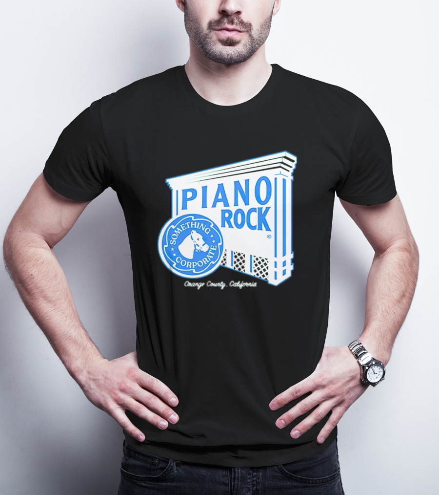 Piano Rock Something Corporate Orange County California T-Shirt
