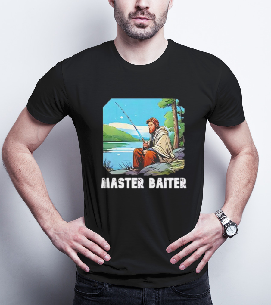 Obi-Wan Kenobi Fishing Master Baiter Forest Scene T-Shirt