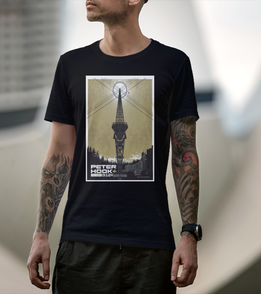 Peter Hook And The Light 9/1/24 9:30 Club Washington DC Tour T-Shirt