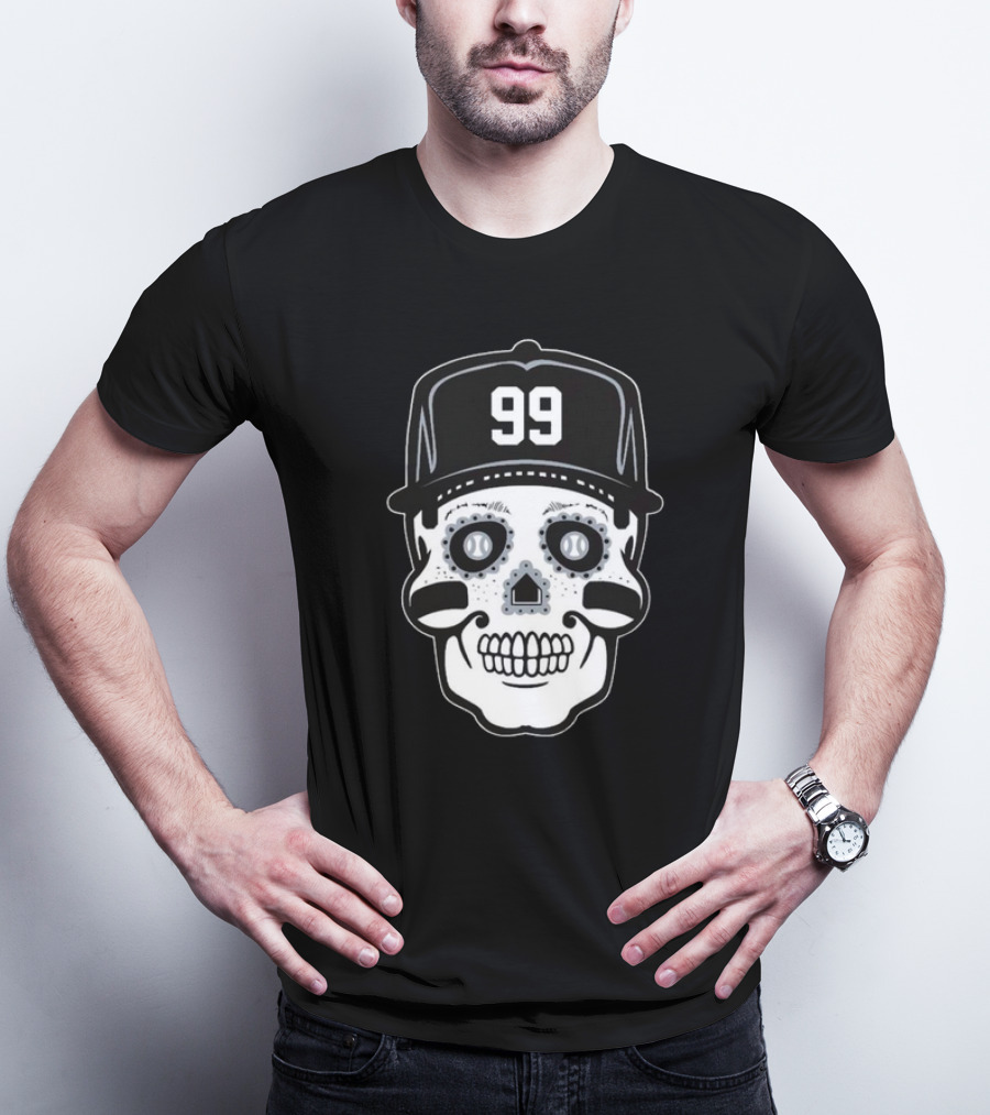 Aaron Judge 99 Sugar Skull Baseball T-Shirt