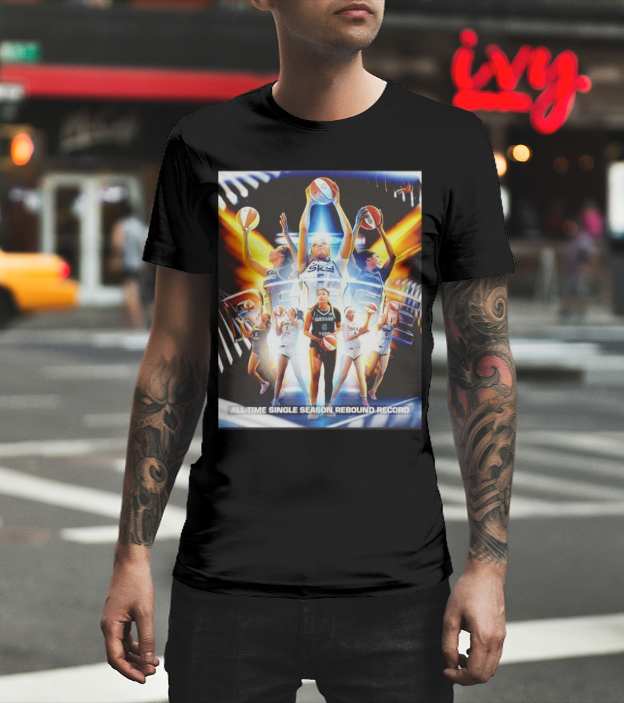 All-Time Single Season Rebound Record WNBA Angel Reese T-Shirt