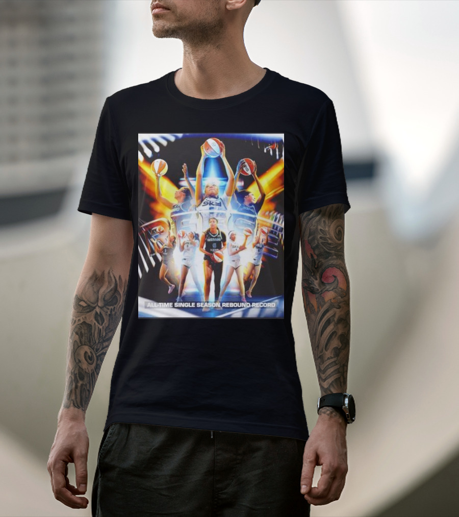 All-Time Single Season Rebound Record WNBA Angel Reese T-Shirt