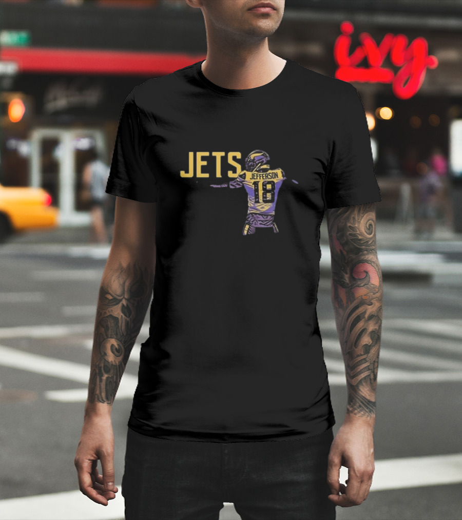 Anthony Edwards Jets Justin Jefferson Football Jersey 18 T-Shirt