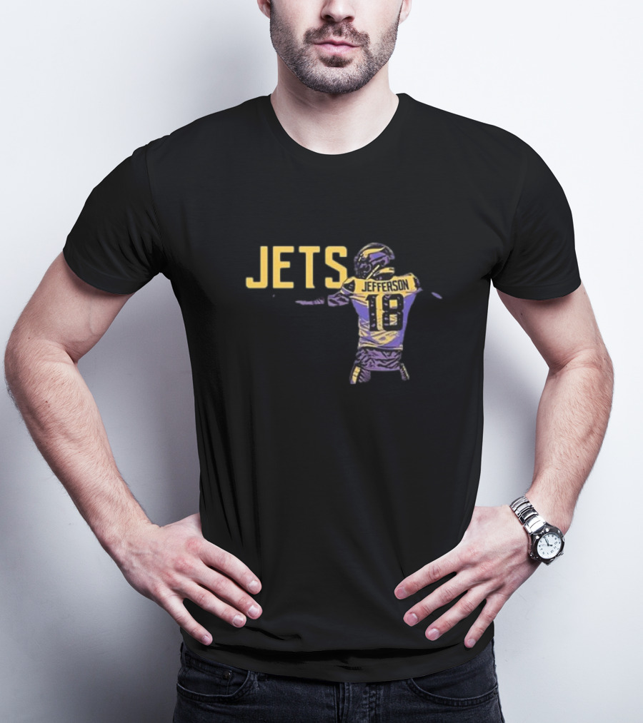 Anthony Edwards Jets Justin Jefferson Football Jersey 18 T-Shirt