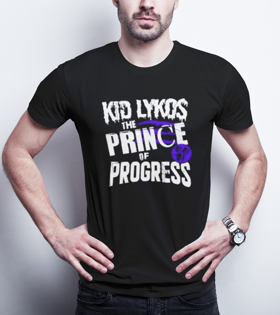 Kid Lykos The Prince Of Progress With Paw Prints T-Shirt