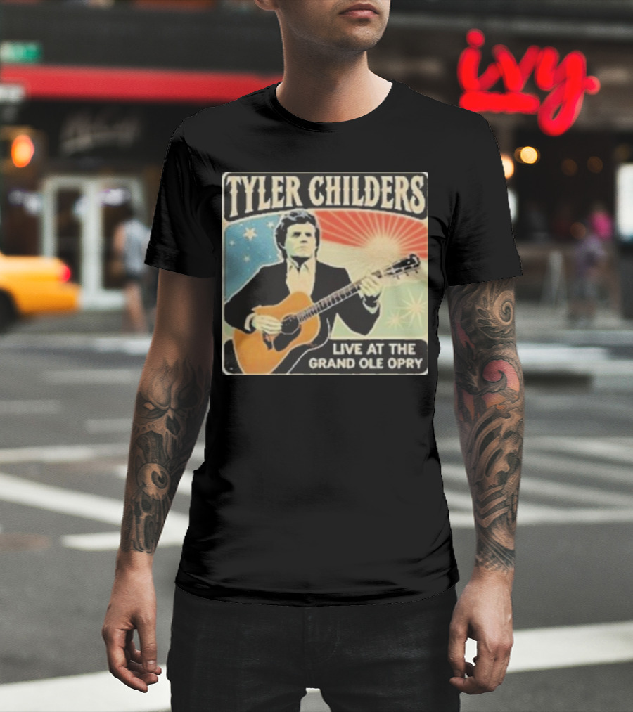 Tyler Childers Live Performance With Guitar At The Grand Ole Opry Iconic Event T-Shirt